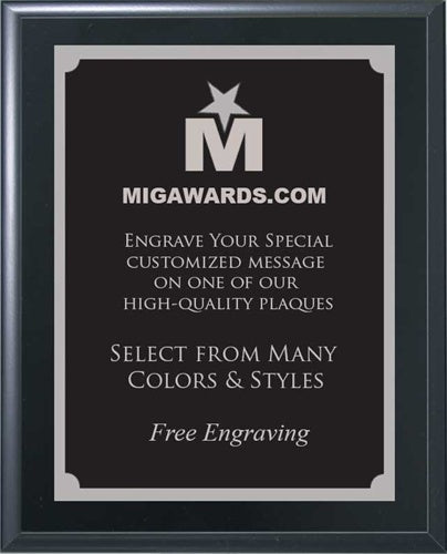 Designer Plaque Series Award - Black 5x7 – MigAwards
